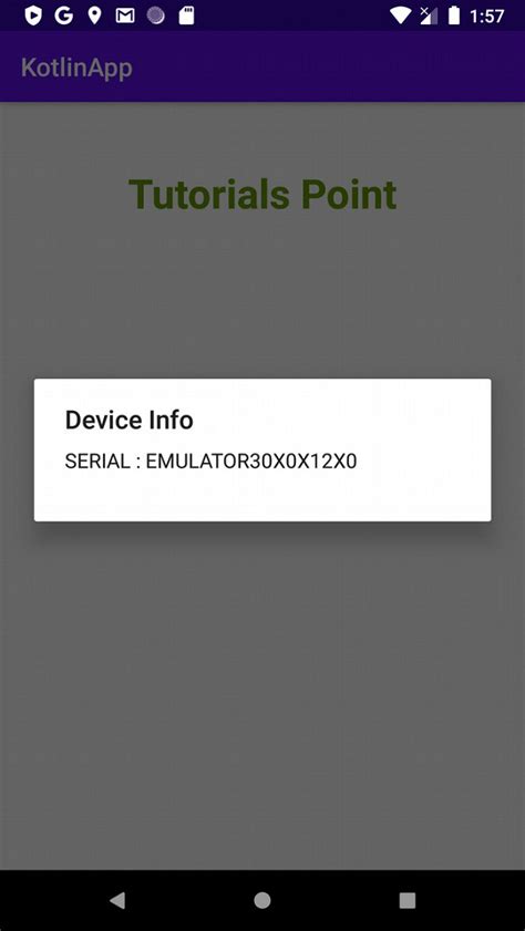 How To Find The Serial Number Of An Android Device Using Kotlin