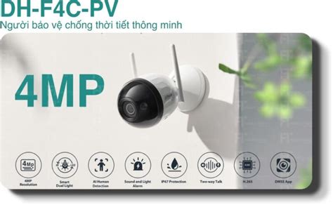 Camera Dh F4c Pv 4mp Dauhua Không Dây Wifi