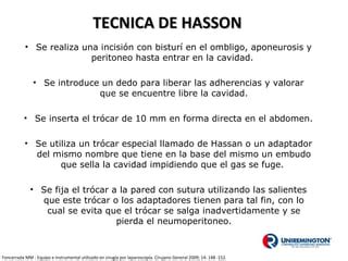 Tecnicas De Entrada En Laparoscopia Ppt