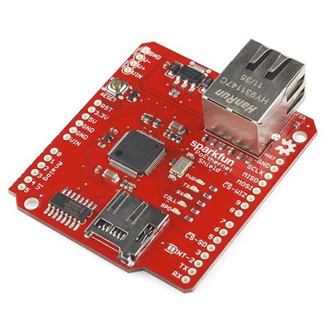 Ethernet Shield PoE dla Arduino SparkFun Sklep dla robotyków
