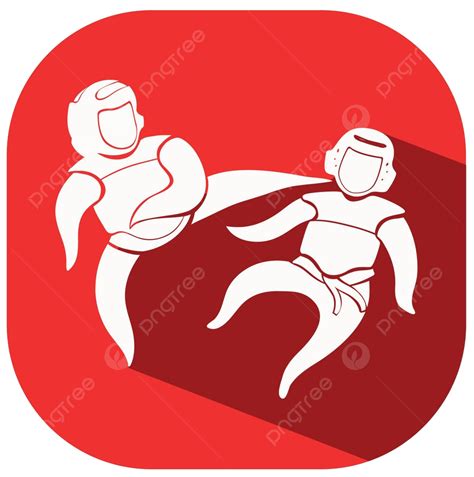 Sport Icon Design For Taekwondo Athlete Object Fit Vector Athlete