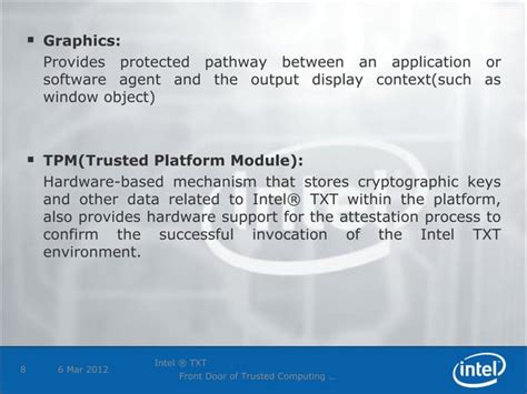Intel Trusted Execution Technology Ppt Operating Systems Computer Software And Applications