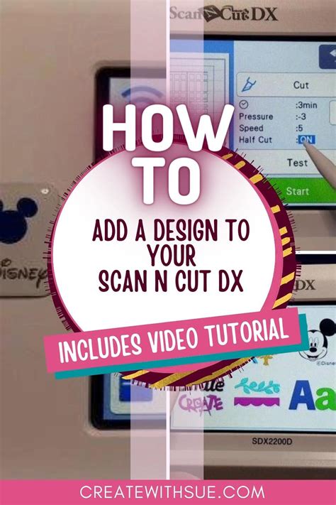 How To Add A Design Scan N Cut Dx Artofit