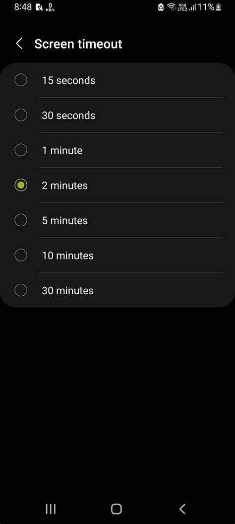 Solved Unable To Set Screen Timeout Samsung Members