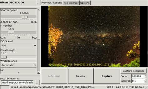 Camera Tethering And Gphoto2 Package Details
