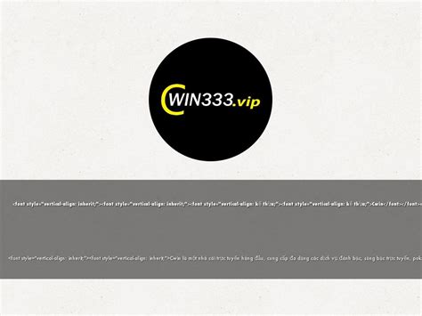 Cwin By Cwin333 Vip