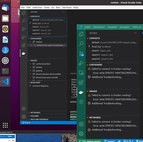 Docker Don T Update The Data In Extension But Works In Terminal Issue Microsoft Vscode