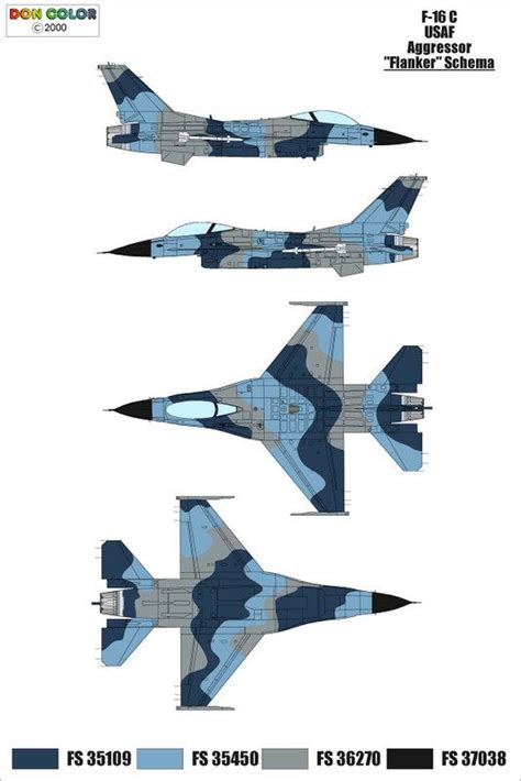 F 16c Usaf Aggressor Flanker Scheme