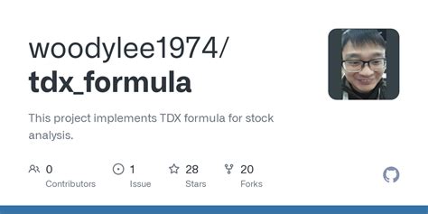 github woodylee1974 tdx formula this project implements tdx formula