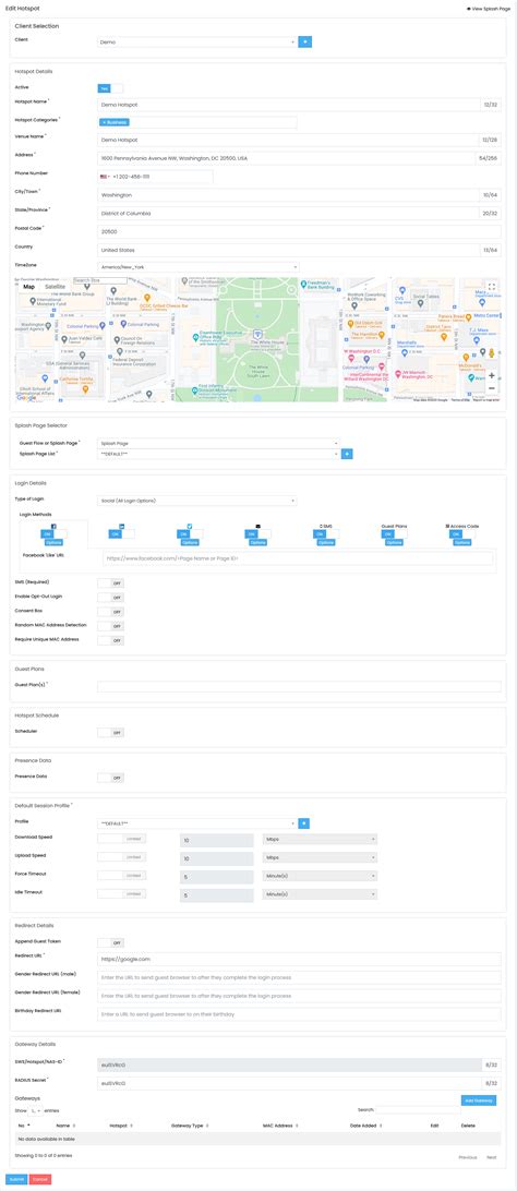 Add Edit A Hotspot Marketing Wifi Platform