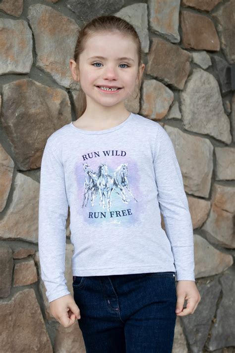 Thomas Cook Girls T Shirt Tilly L S White Marle Pakenham Western