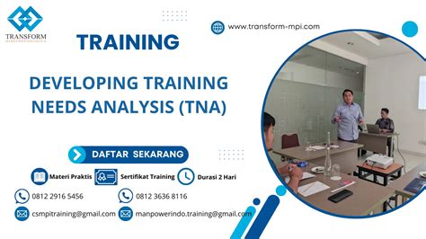 Training Developing Training Needs Analysis Tna
