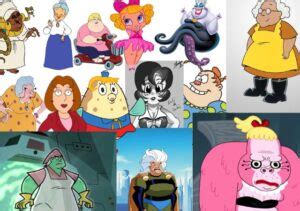 Top Fat Female Cartoon Characters Updated