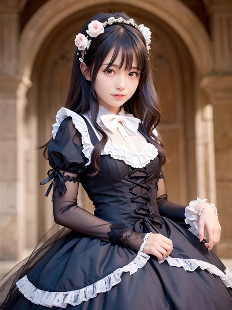 ภาพระยะใกล้ของผู้หญิงในชุดเดรสที่มีดอกไม้ติดผม Seaart Ai