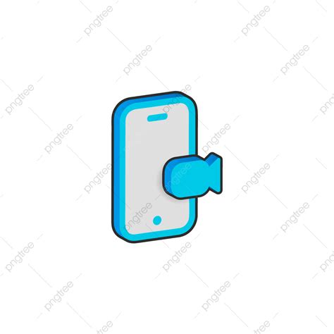 Phone Video Call Vector Png Images 3d Gradient Video Call Phone Icon Vector 3d Phone Icon