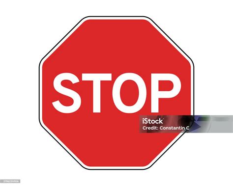 Stop Yield Sign Stock Illustration Download Image Now Car Control