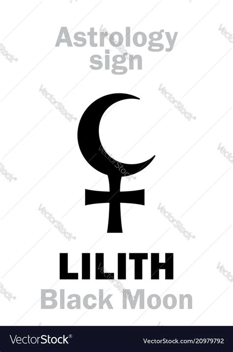 Lilith Asteroid Symbol Chart Lilith Asteroid Symbol Chart