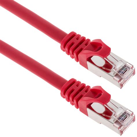 Cable De Red Ethernet Lan Ftp Rj45 Cat6a Rojo 2m Leroy Merlin