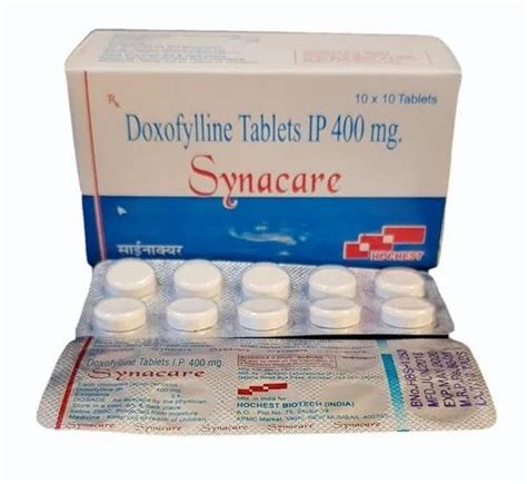 400mg Doxofylline Tablet At Rs 800box Pharmaceutical Tablets In New