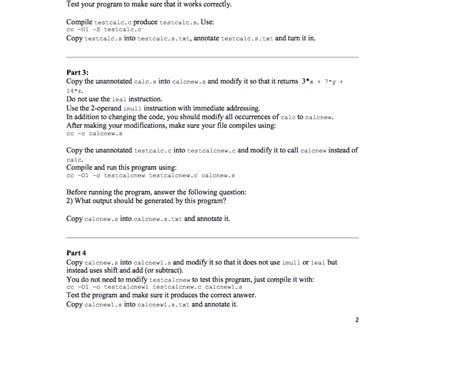 Solved In This Assignment You Are Asked To Annotate Assembly