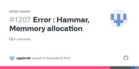 Error Hammar Memmory Allocation · Issue 1207 · Ablabspades · Github