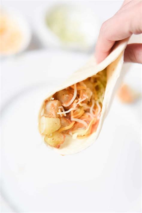 Copy Cat Taco Bell Spicy Potato Soft Taco And Spicy Chipotle Sauce
