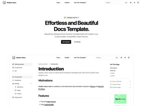 Shadcn Docs Nuxt Starter By Ztl Uwu A Undefined Template Built At Lightspeed