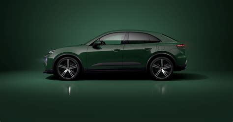 The Porsche Macan In Britishracinggreen Porsche Paint To Sample