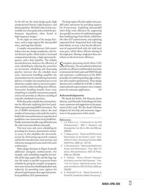 Synergistic Processing In Cells Multicore Architecture Pdf