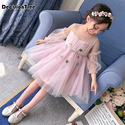 Новинка года Детские платья для маленьких девочек повседневные нарядные вечерние платья