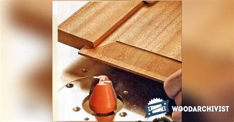 Making Raised Panels WoodArchivist