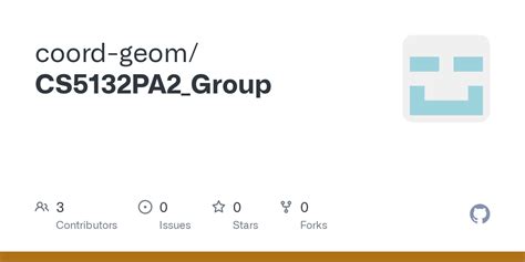 Github Coord Geomcs5132pa2group