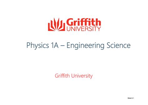 Chapter Force Lecture Notes Slide Physics A Engineering Science Griffith University