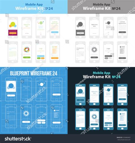 Mobile Wireframe App Ui Kit 24 Stock Vector Royalty Free 320680403 Mobile Wireframe App Ui Kit 24 Stock Vector Royalty Free 320680403