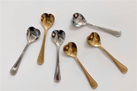 스푼·포크·나이프 하트 디저트 스푼 실버 골드 아이스크림 빙수 숟가락 오늘의집 쇼핑