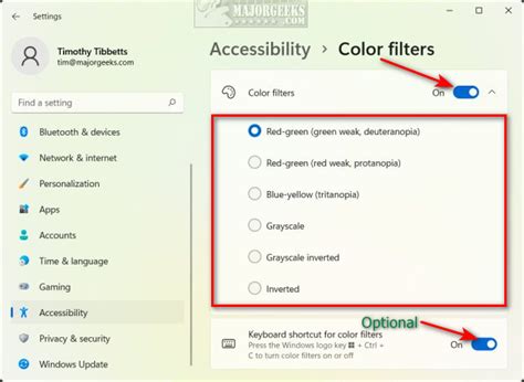 How To Use Color Filters In Windows 10 11 MajorGeeks