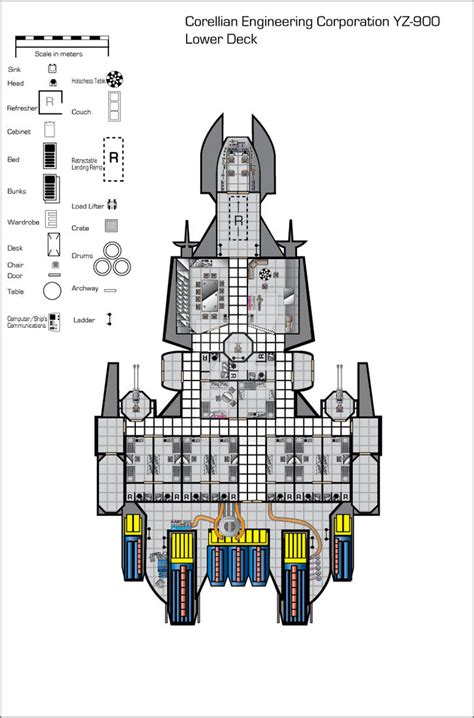 Space Ship Corridor Maps