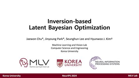 Neurips 2024 Inversion Based Latent Bayesian Optimization Youtube