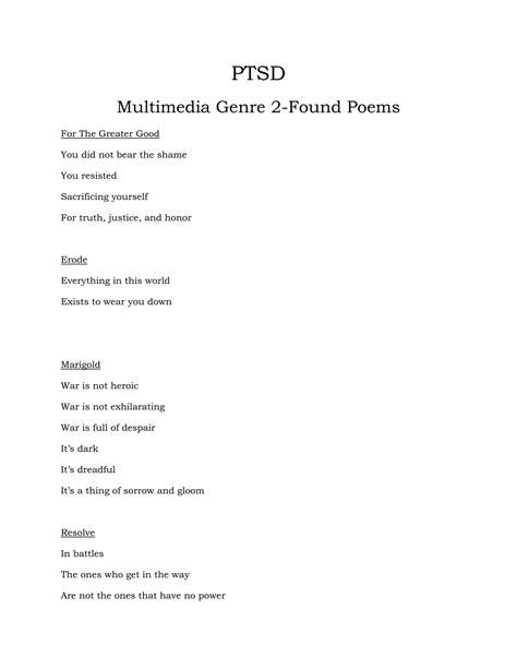 Ptds Poem 2 Docx Poetry Books And Literature