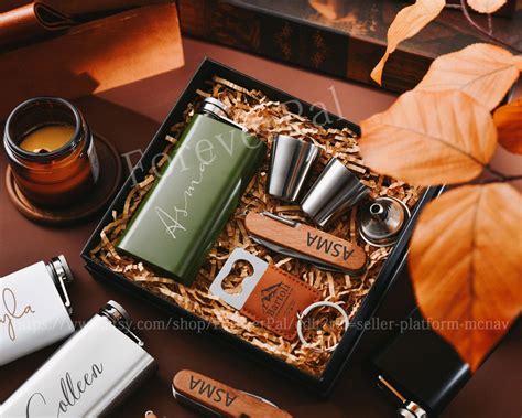 Personalised Rectangular Flasksperfect T For Groomsmen And Bridesmaidcompact Pocket Sized