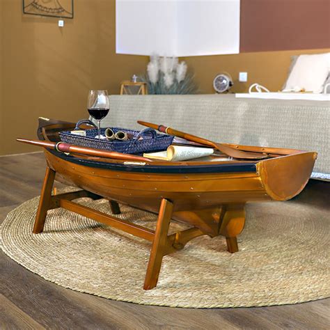 Wooden Boat Coffee Table Drift Boats As Fine Furniture And Decorative