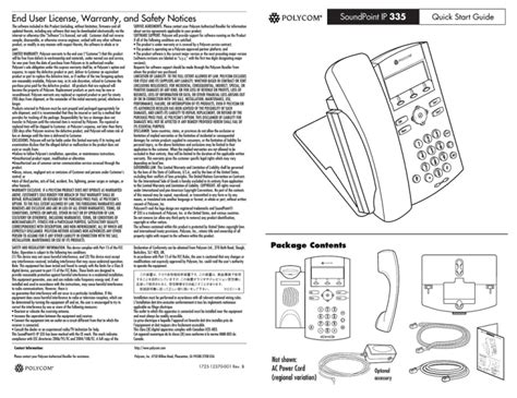 Polycom Soundpoint Ip 335 Quick Start Guide
