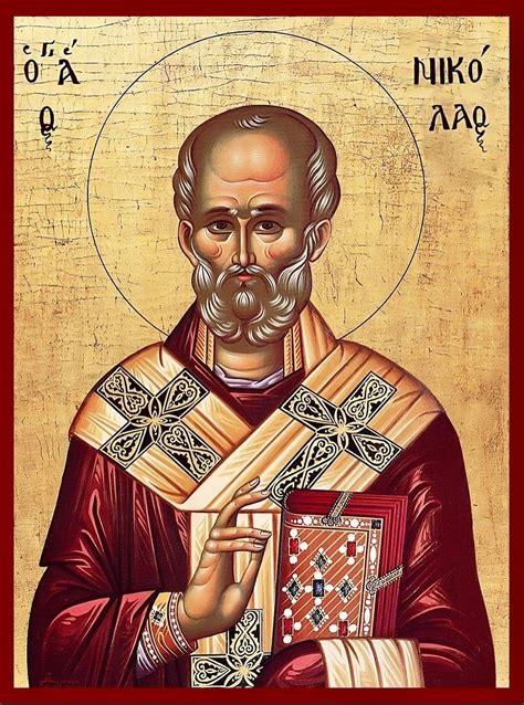 Saint Nicholas Greek Orthodox Catholic Christian Byzantine Wooden Icon