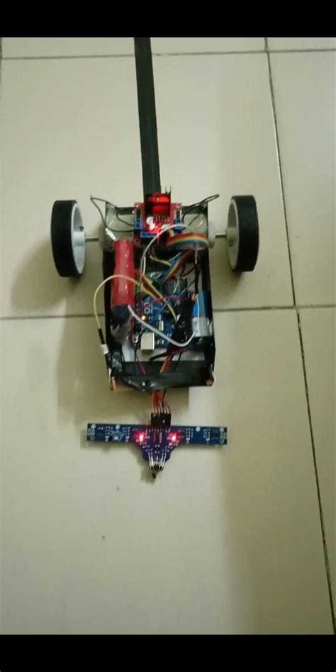line follower bot using ir sensor array 4 steps instructables