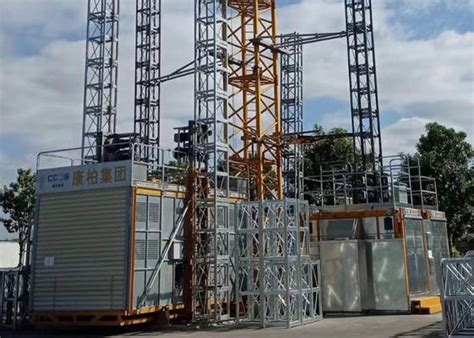 Modular Temporary Passenger Elevators Building Site Rack And Pinion Elevator