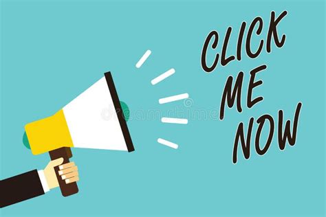 Text Sign Showing Click Me Now Conceptual Photo Internet Helping Desk Press The Button Online