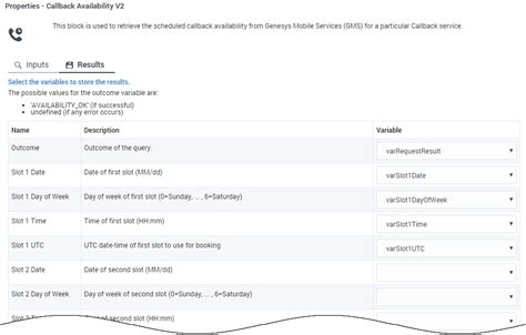 documentation des help callbackavail current genesys documentation