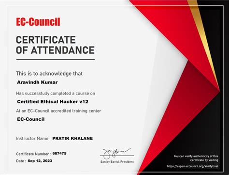 Aravindh Kumar On Linkedin Ceh