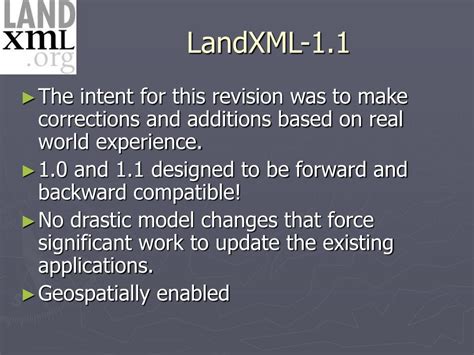 PPT LandXML 2006 PowerPoint Presentation Free Download ID 3659593