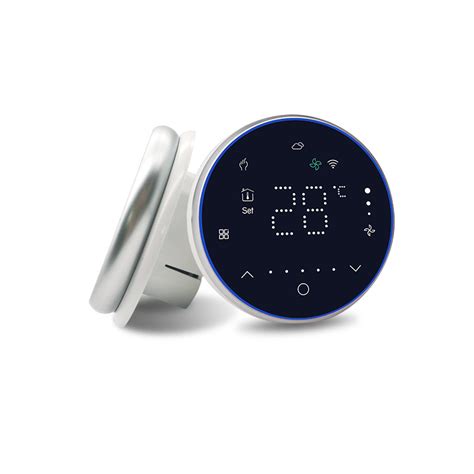 Fan Coil Thermostat Voice Controll Weekly Programmable Smart Room Wifi Thermostat Fan Coil